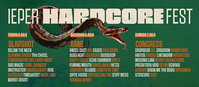 FINAL LINE-UP & DAY SPLITS – IEPER HARDCORE FEST